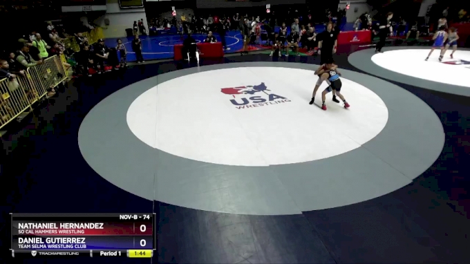 74 lbs Champ. Round 1 - Nathaniel Hernandez, So Cal Hammers Wrestling ...