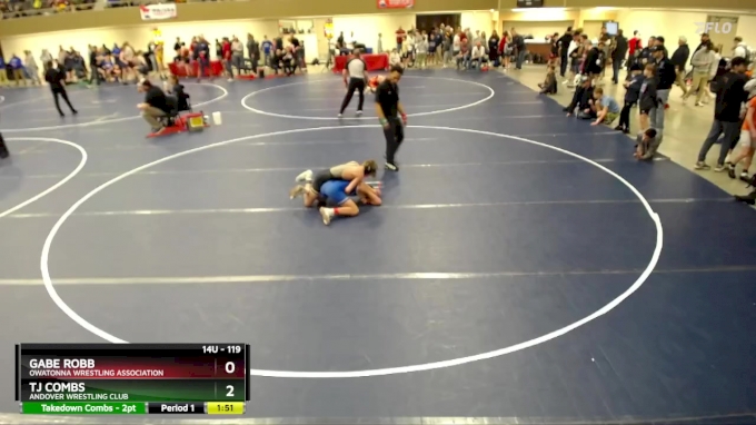 119 lbs Quarterfinal - Tj Combs, Andover Wrestling Club vs Gabe Robb ...