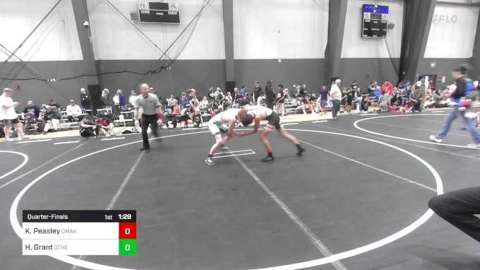 109 lbs Quarterfinal - Karver Peasley, Omak Wrecking Crew Wrestling vs ...