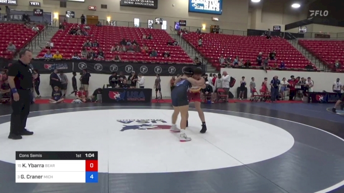 80 kg Cons Semis - Kalob Ybarra, Bear Cave Wrestling Club vs Gavin ...