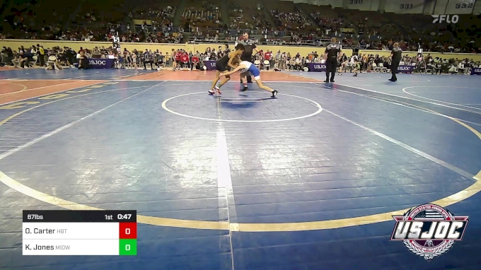 67 lbs Round Of 16 - Onnika Carter, HBT Grapplers vs Kaiden Jones ...