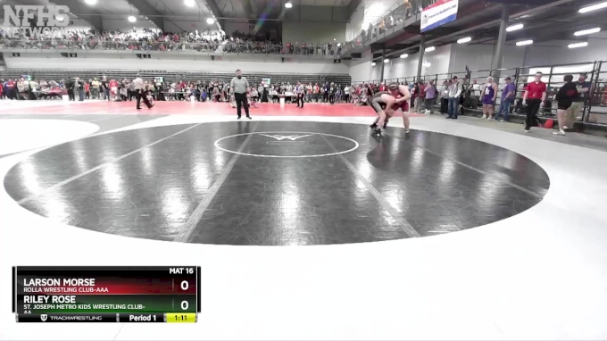 205 lbs Champ. Round 2 - Riley Rose, St. Joseph Metro Kids Wrestling ...