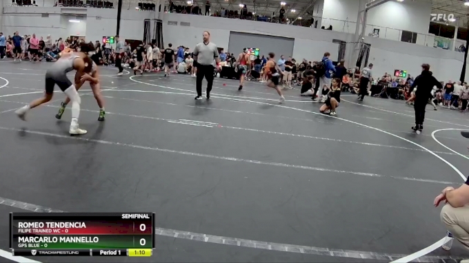 98 lbs Semis (4 Team) - Marcarlo Mannello, GPS Blue vs Romeo Tendencia ...