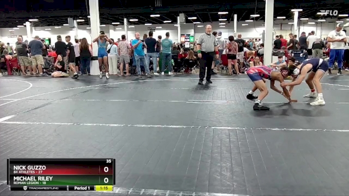 110 lbs Round 2 (4 Team) - Nick Guzzo, 84 Athletes vs Michael Riley ...