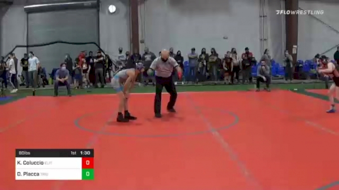 80 lbs Quarterfinal - Killian Coluccio, Elite vs Dylan Placca, Triumph