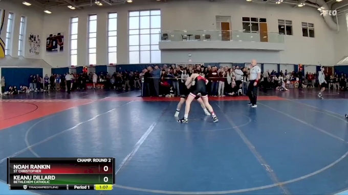 126 lbs Champ. Round 2 - Noah Rankin, St Christopher vs Keanu Dillard ...