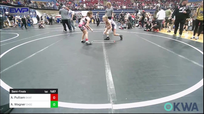 70 lbs Semifinal - Alexandra Pulliam, Skiatook Youth Wrestling vs Avery ...