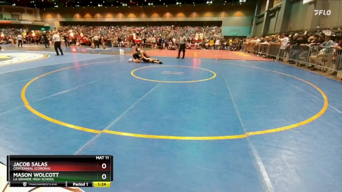 132 lbs Champ. Round 3 - Jacob Salas, Centennial (Corona) vs Mason ...