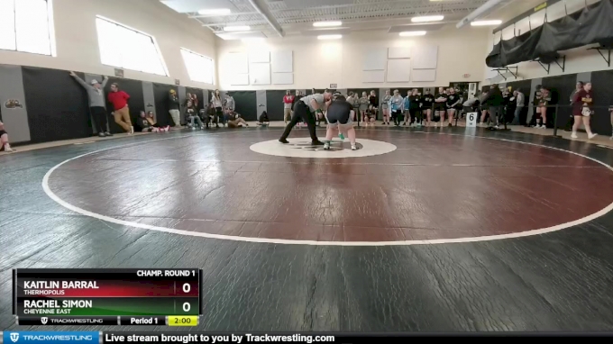 235 lbs Champ. Round 1 - Rachel Simon, Cheyenne East vs Kaitlin Barral ...