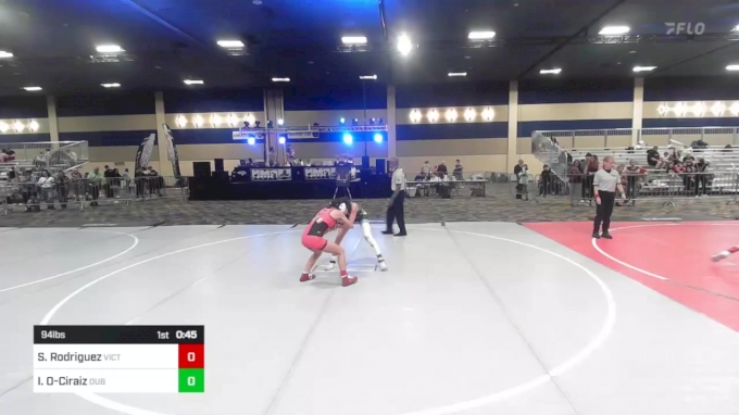 94 lbs Consi Of 8 #1 - Sophia Rodriguez, Victory WC vs Isabella Otto ...