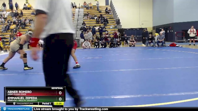 174 lbs Semifinal - Emmanuel Zepeda, Nebraska Weslyn University vs ...