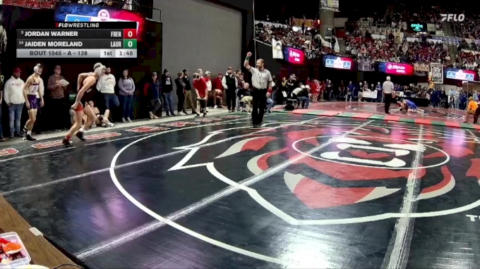 A - 138 lbs Champ. Round 1 - Jordan Warner, Frenchtown vs Jaiden ...