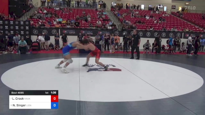 75 kg Cons 4 - Liam Crook, Kaukauna High School Wrestling vs Nicholas ...
