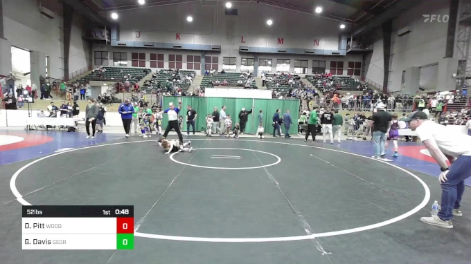 52 lbs Consi Of 8 #2 - Dorian Pitt, Woodstock City Wrestling vs Gregory ...