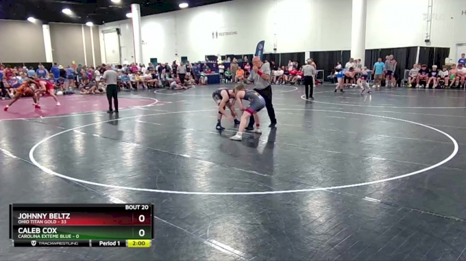 150 lbs Round 5 (8 Team) - Caleb Cox, Carolina Exteme Blue vs Johnny ...