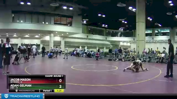 106 lbs Champ Round 1 (16 Team) - Adam Gelman, CWC vs Jacob Mason, SD White
