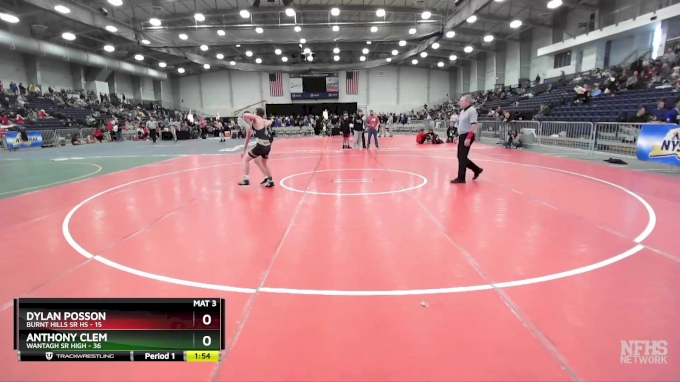 118 lbs Round 3 (3 Team) - DYLAN POSSON, Burnt Hills Sr HS vs Anthony ...
