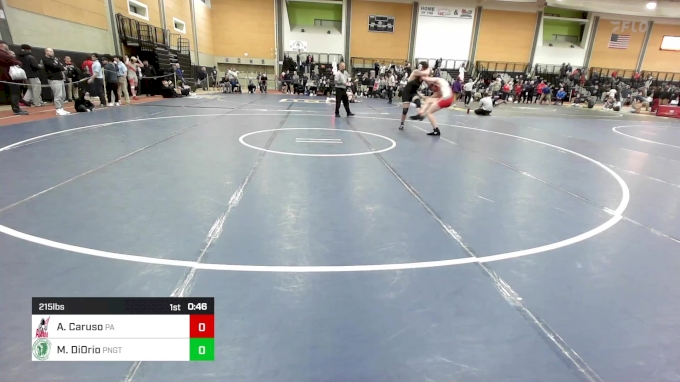 215 lbs Consi Of 16 #2 - Anthony Caruso, Pinkerton Academy vs Michael ...