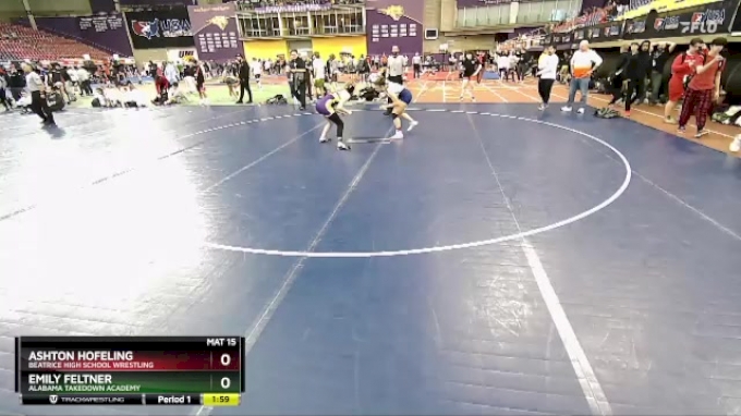 G123-124 lbs Round 3 - Emily Feltner, Alabama Takedown Academy vs ...