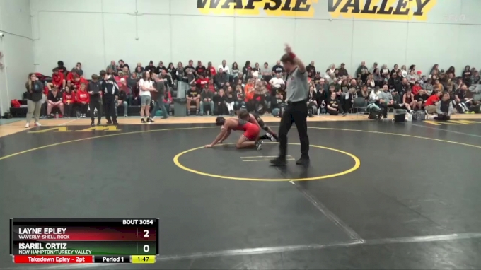 8 lbs Round 2 - Isarel Ortiz, New Hampton/Turkey Valley vs Layne Epley ...