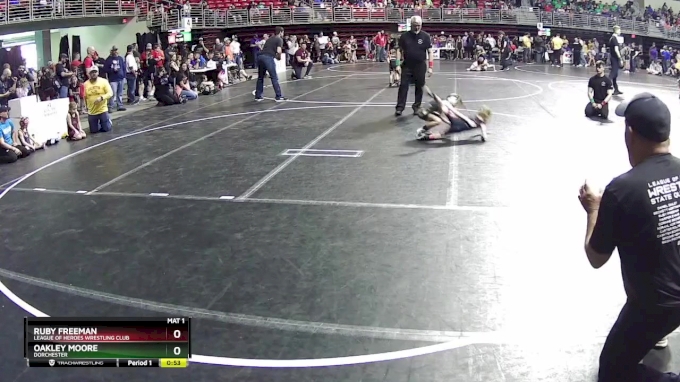 42-46 lbs Quarterfinal - Ruby Freeman, League Of Heroes Wrestling Club ...