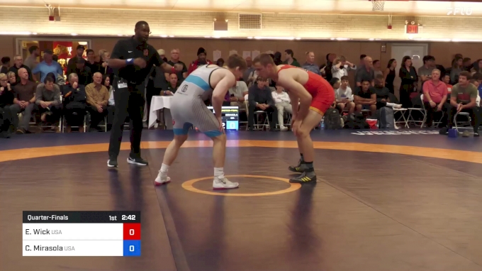 86 kg Quarterfinal - Evan Wick, USA vs Connor Robert Mirasola, USA