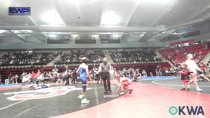 84 lbs Quarterfinal - Easton Allen, Barnsdall Youth Wrestling vs Jagger ...