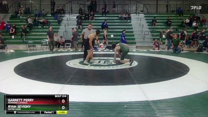 157 lbs Cons. Round 2 - Garrett Perry, Roanoke Catholic vs Ryan Sevigny ...