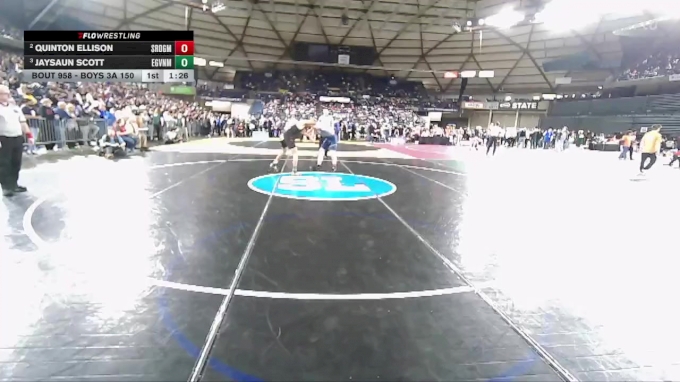 Boys 3A 150 lbs Semifinal - Jaysaun Scott, Evergreen (Vancouver) vs ...