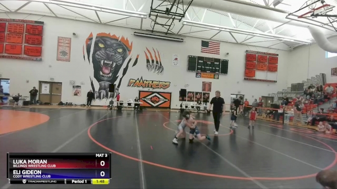 71 lbs Round 1 - Luka Moran, Billings Wrestling Club vs Eli Gideon ...