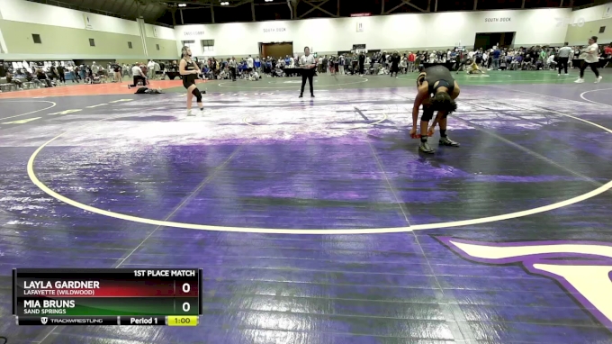 130A 1st Place Match - Layla Gardner, Lafayette (Wildwood) vs Mia Bruns ...