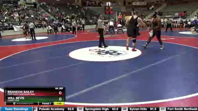 6A 285 lbs Semifinal - Will Bevis, Cabot High vs Brandon Bailey, Fort ...