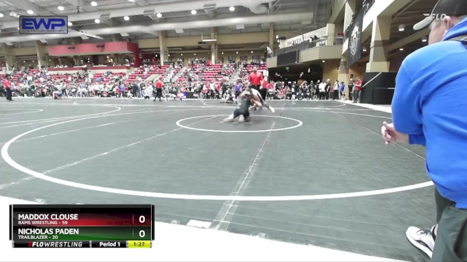 120 lbs Cons. Round 2 - Nicholas Paden, Trailblazer vs Maddox Clouse ...