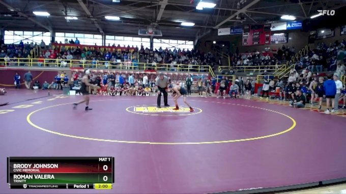 106 lbs Quarterfinal - Brody Johnson, Civic Memorial vs Roman Valera ...