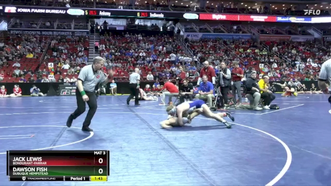 3A-157 lbs Champ. Round 2 - Dawson Fish, Dubuque Hempstead vs Jack ...