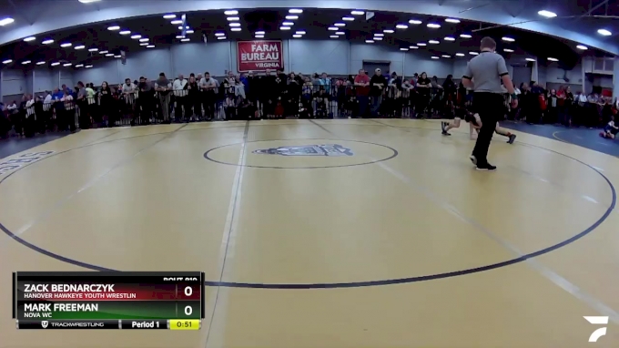 63 lbs Champ. Round 2 - Zack Bednarczyk, Hanover Hawkeye Youth Wrestlin ...