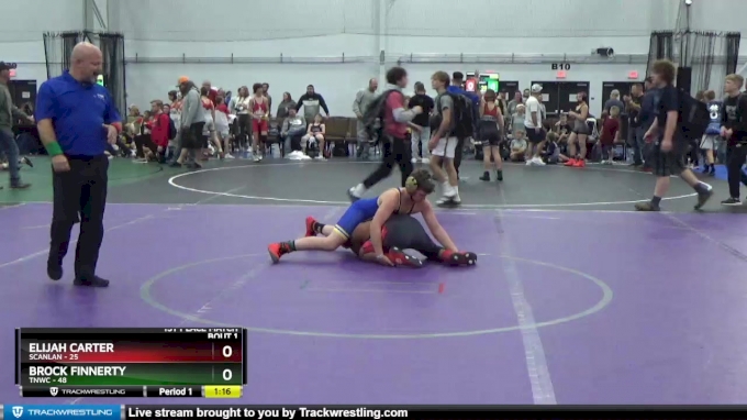 110 lbs Finals (2 Team) - Elijah Carter, Scanlan vs Brock Finnerty, TNWC