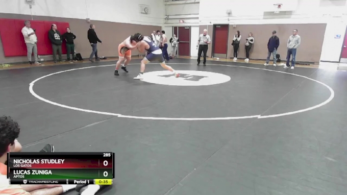 285 lbs Consolation 1st - Lucas Zuniga, Aptos vs Nicholas Studley, Los ...