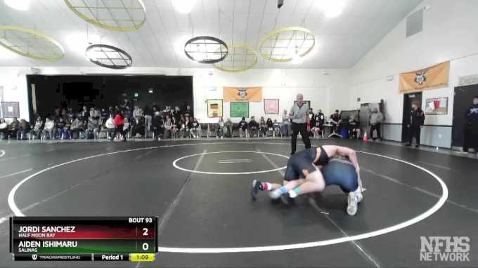 215 lbs Champ. Round 1 - Aiden Ishimaru, Salinas vs Jordi Sanchez, Half ...