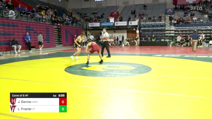 133 lbs Consi Of 8 #1 - Jameson Garcia, Harvard vs Logan Frazier ...