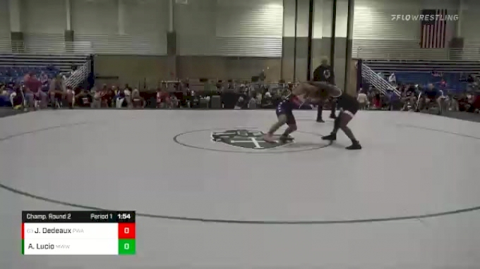 129 lbs Champ. Round 2 - Josiah Dedeaux, Prodigy Wrestling Academy vs ...