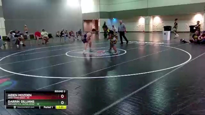 220 lbs Round 2 (8 Team) - Aiden Mozden, Ohio Titan Gold vs Darrin ...