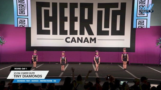 Icon Cheer Elite - Tiny Diamonds [2024 L1 Tiny - Novice - Restrictions - D2 Day 1] 2024 CANAM ...