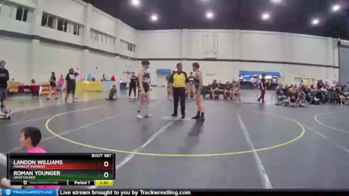 150 lbs 1st Place Match - Roman Younger, Unattached vs Landon Williams ...