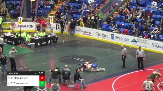 132 lbs Consi Of 16 #2 - Gavin Morcom, Western Wayne vs Cole Trzeciak ...