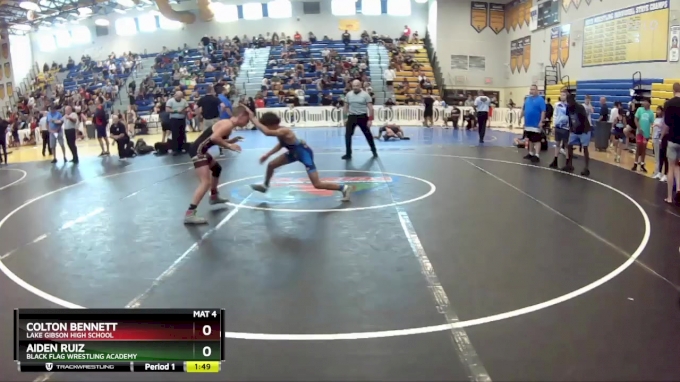 95 lbs Round 5 - Colton Bennett, Lake Gibson High School vs Aiden Ruiz ...