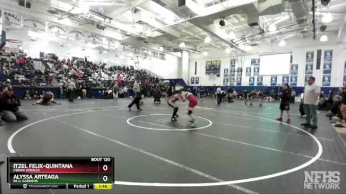 140 lbs Champ. Round 1 - Itzel Felix-Quintana, Indian Springs vs Alyssa ...