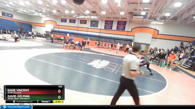 133 lbs Champ. Round 1 - David Gelman, Heidelberg University vs Gage ...