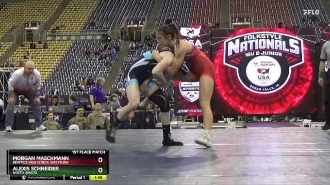 120 lbs 1st Place Match - Alexis Schneider, North Dakota vs Morgan ...