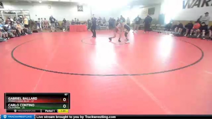 97 lbs Placement Matches (8 Team) - Gabriel Ballard, Pennsylvania Blue ...